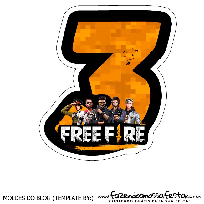 Free Fire: Free Printable Cake Toppers. - Oh My Fiesta! for Geeks