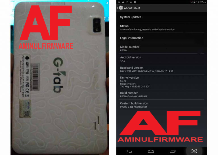 AMINUL FIRMWARE: G-TAB P709M FLASH FILE FIRMWARE STOCK ROM