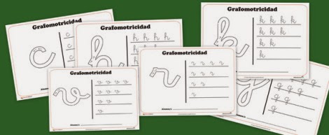 Infantil y las TIC: Fichas de grafomotricidad del abecedario ...