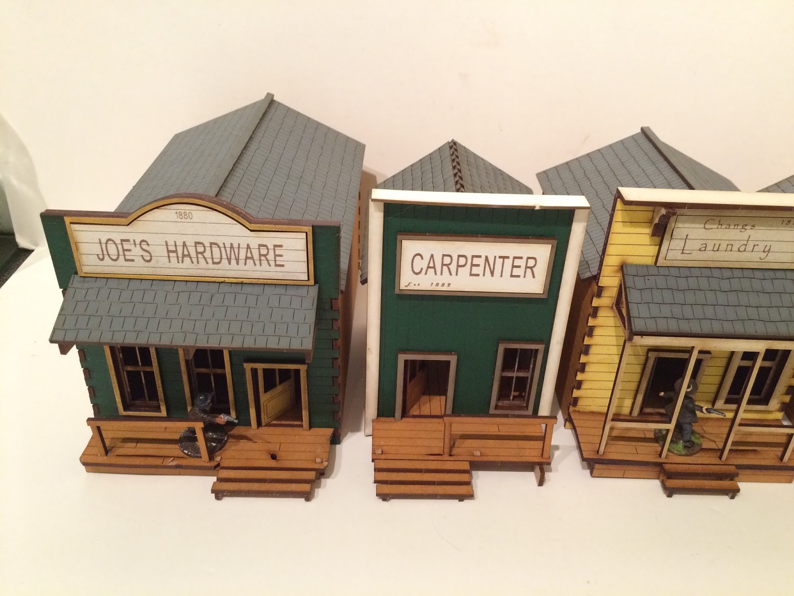 Empires At War Blog: 28mm SET OF 5 ready made OLD WEST BUILDINGS for ...