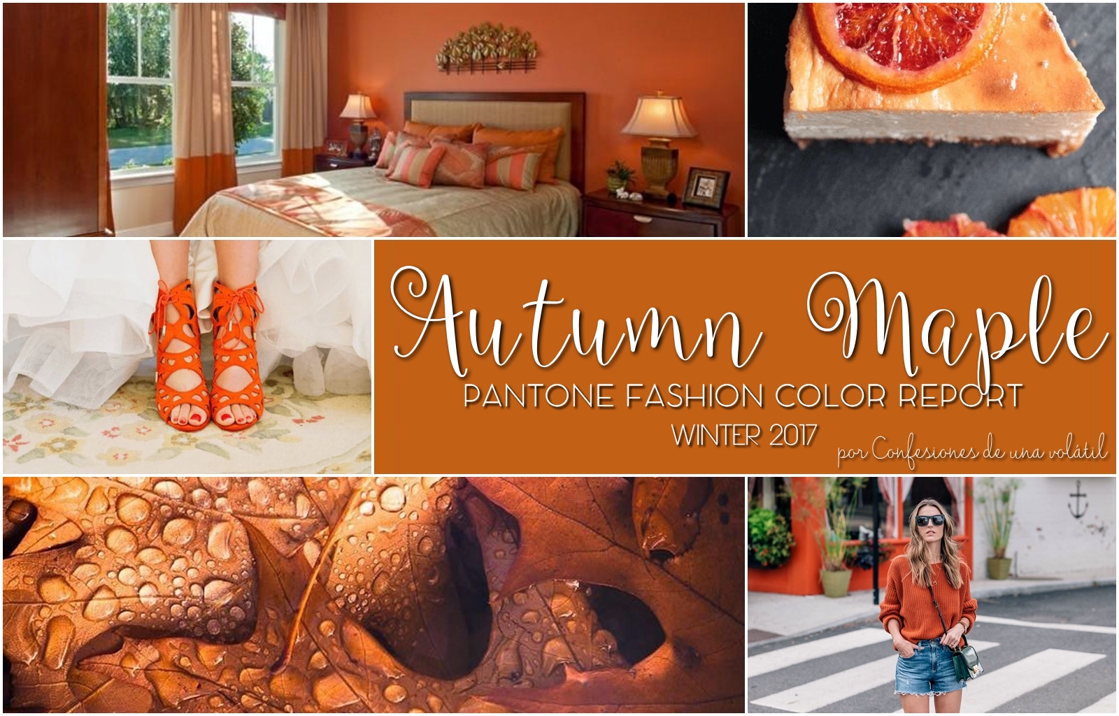 Pantone Fashion Color Report Winter 2017: Autumn Maple - Confesiones de ...