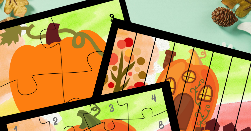Printable Pumpkin PreK Puzzles - Preschool Pumpkin Activity | Preschool ...