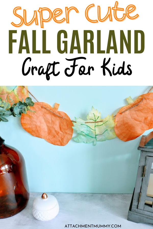 Super Cute Autumn Garland Decoration for Kids to Make