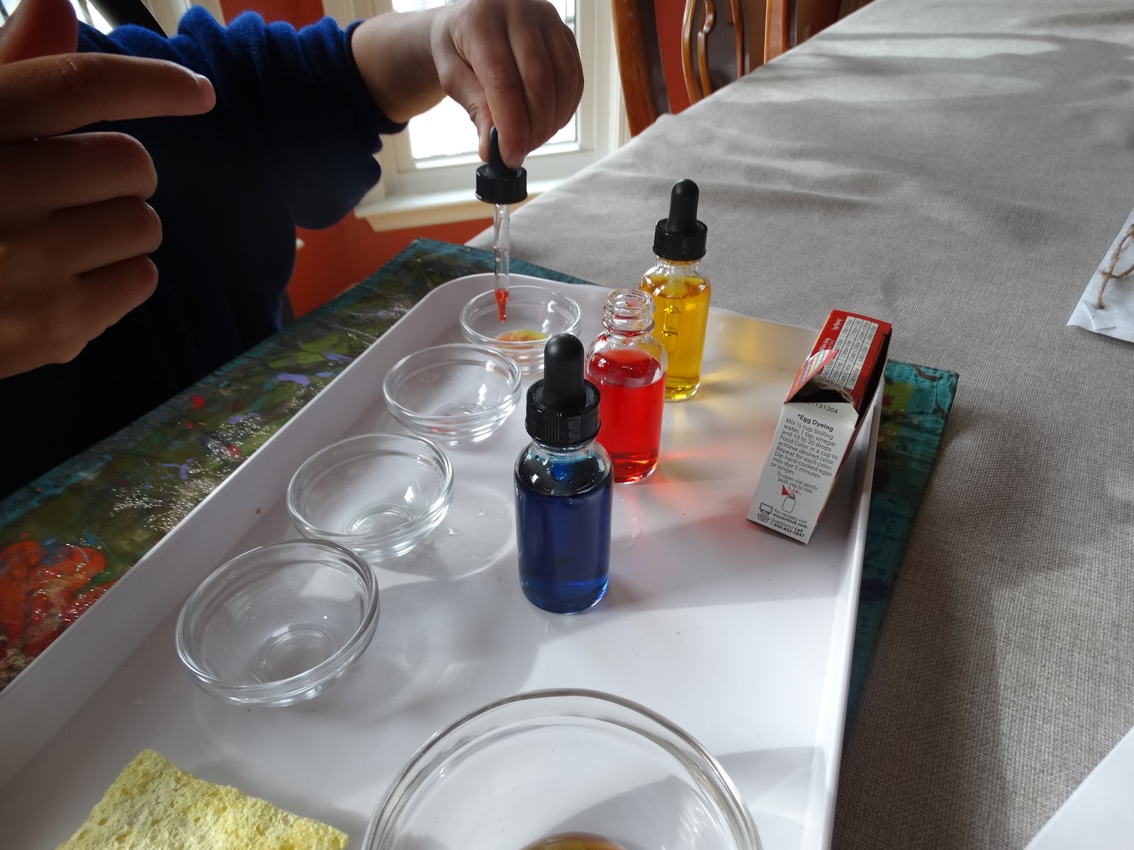 The Joys of Montessori Homeschooling: Color Changing Activity