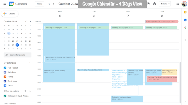 Time Management Using Google Calendar