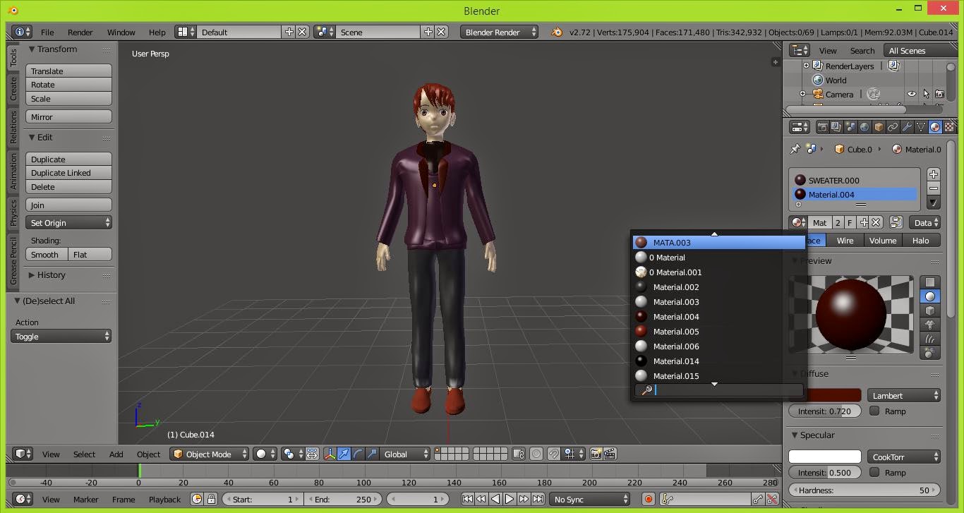 3D advertising design using 3D blender (PARK AVENUE) ,desain iklan 3 ...