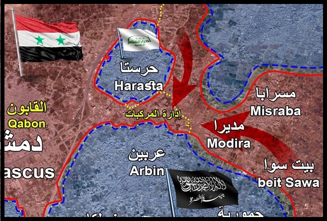 Palaestina Felix: E anche Harasta é finalmente circondata ...