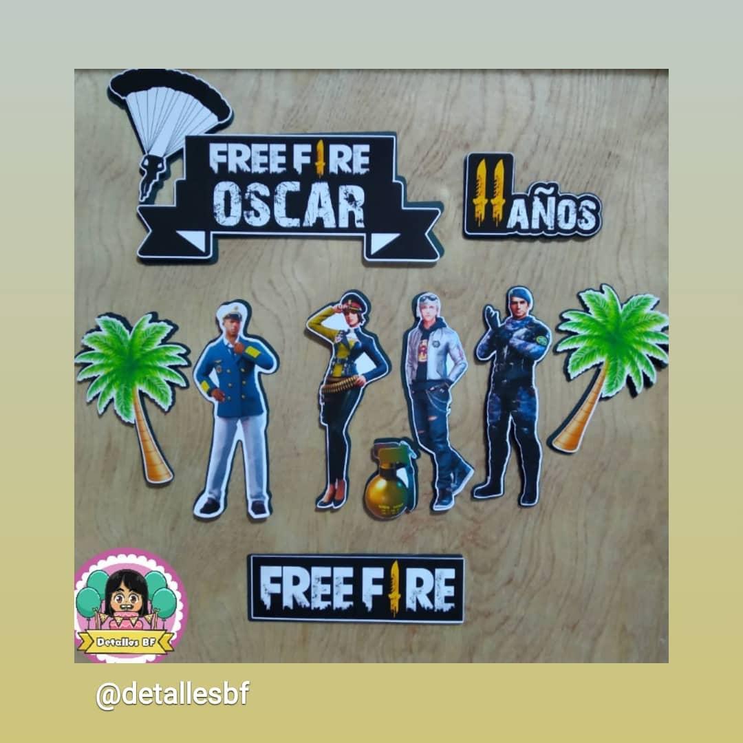 Topper Free Fire Oscar 11 - Mis Toppers Tus Toppers