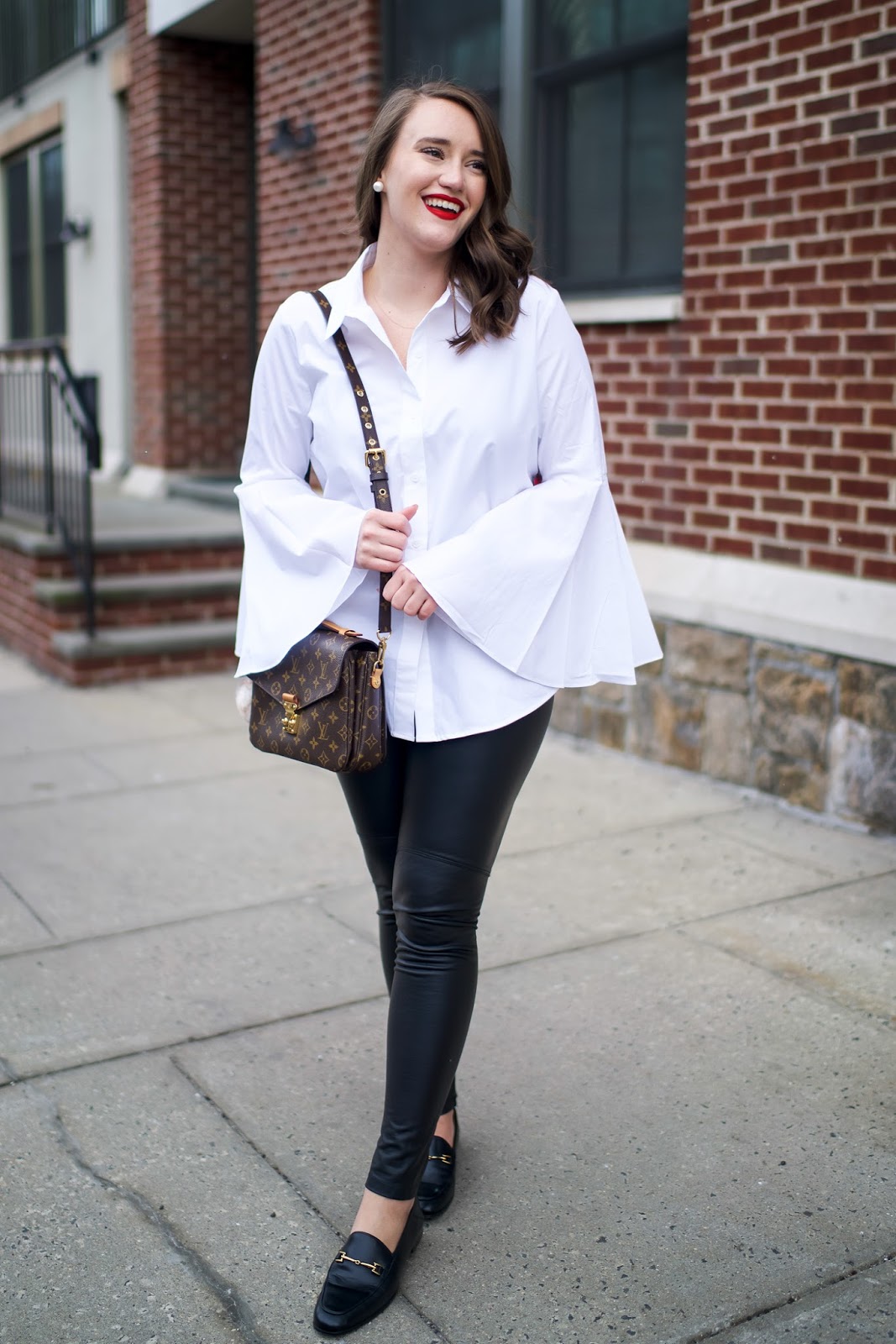 Bell Sleeve Button Up | Connecticut Fashion and Lifestyle Blog ...