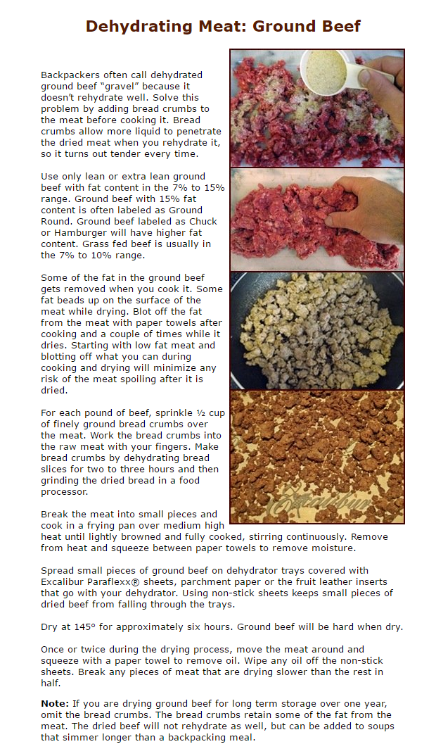 Dehydrating Made Simple Recipe Blog: Meats