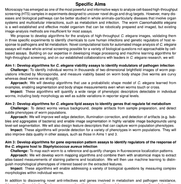 Bioinformatics: [NIH proposal] NIH 프로포절 쓰는법