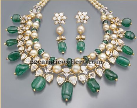 Pearls Intricate Necklace by Hiya - Jewellery Designs