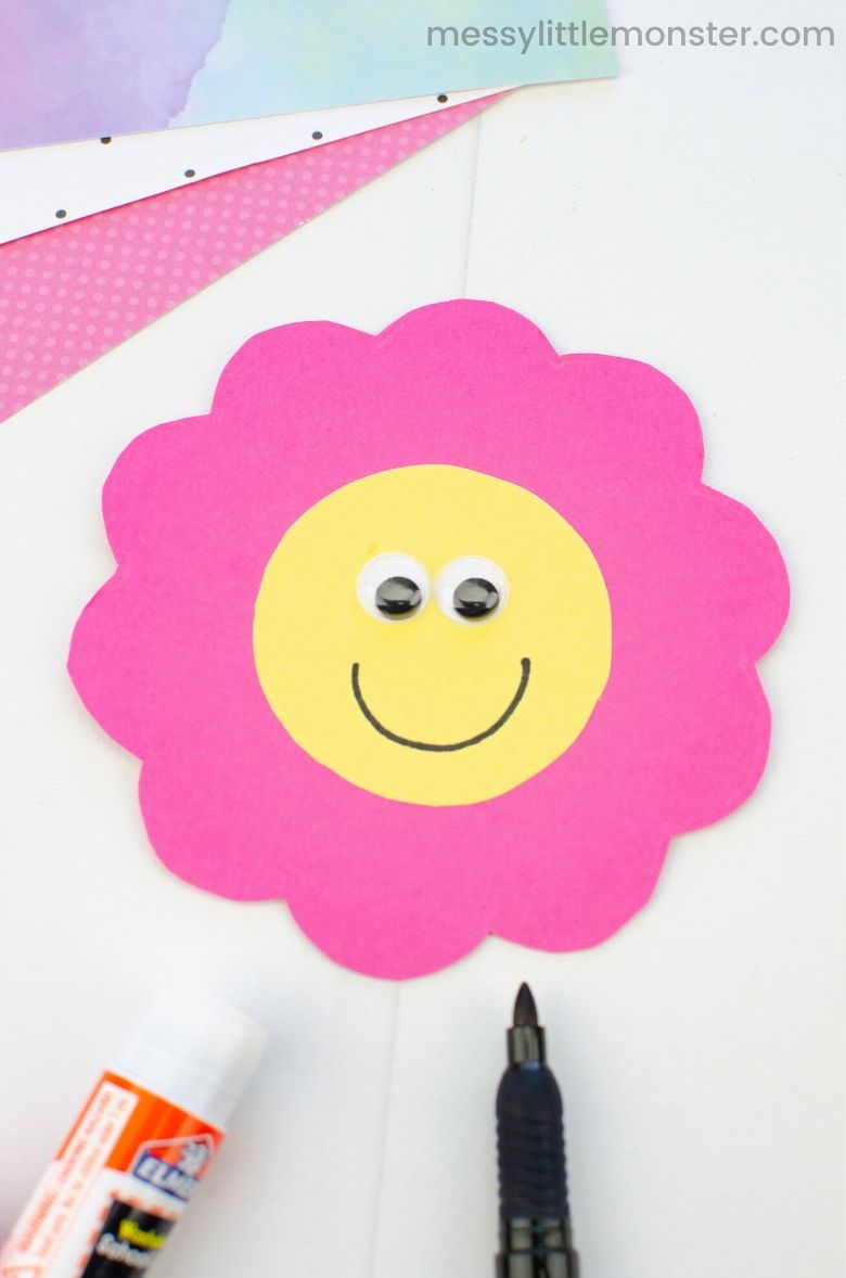 Flower Template for Mix & Match Flower Craft - Messy Little Monster