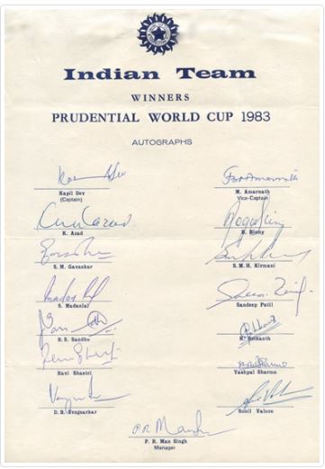 STAMP CALENDAR -STAMP HISTORY: 1983 World Cup (Prudential Cup) Finals ...