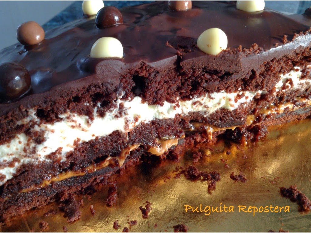 Pulguita Repostera Tarta De Chocolate Toffee Y Nata