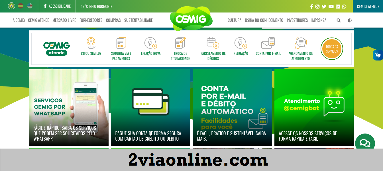 2ª Via Cemig | Conta de Luz 2024-2025