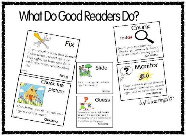 Joyful Learning In KC: Reading Strategy Cards