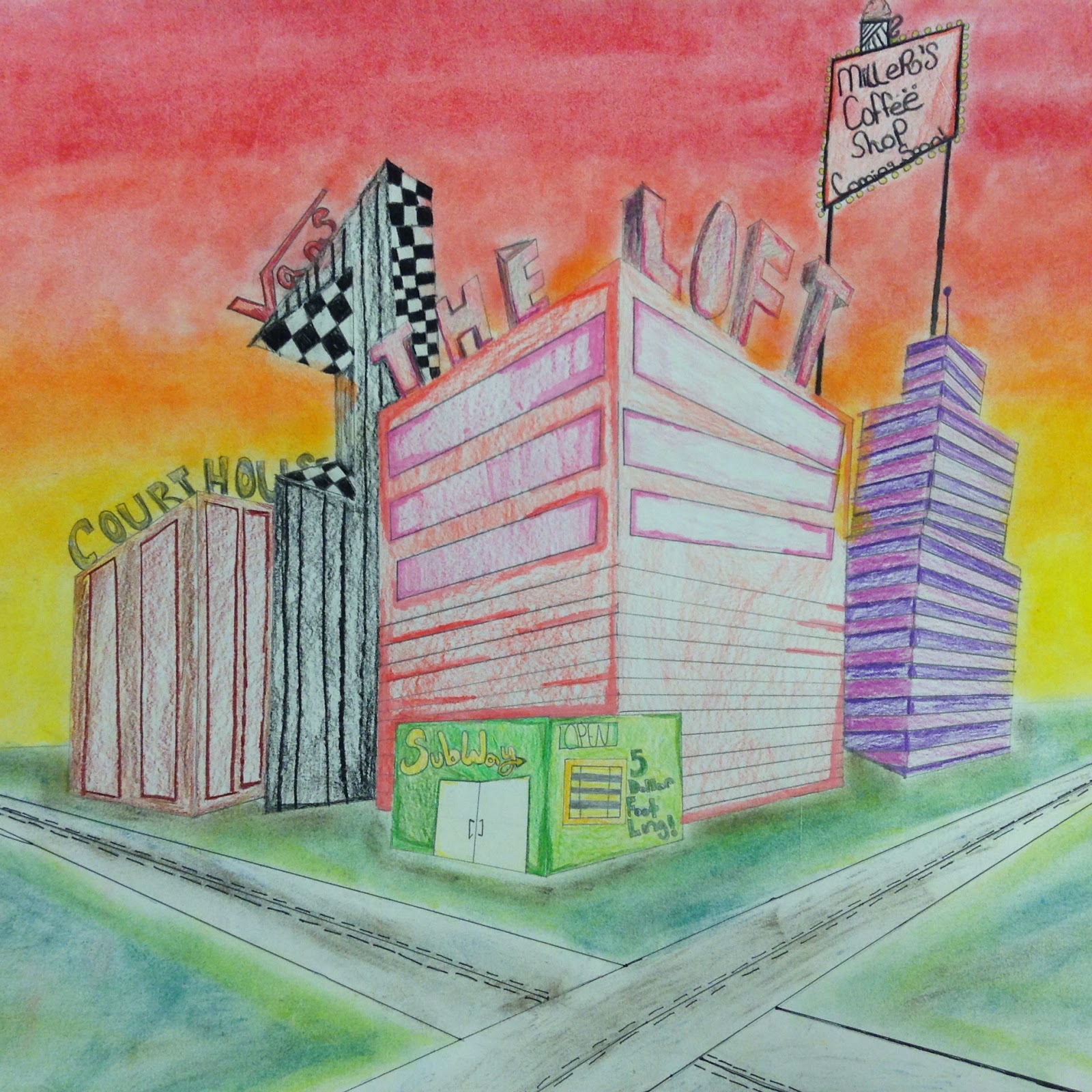 Art Over Time: 2 Point Perspective