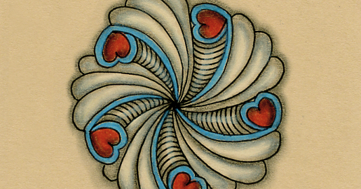 Time for Tangling: Wednesday's Tangle - Carnation