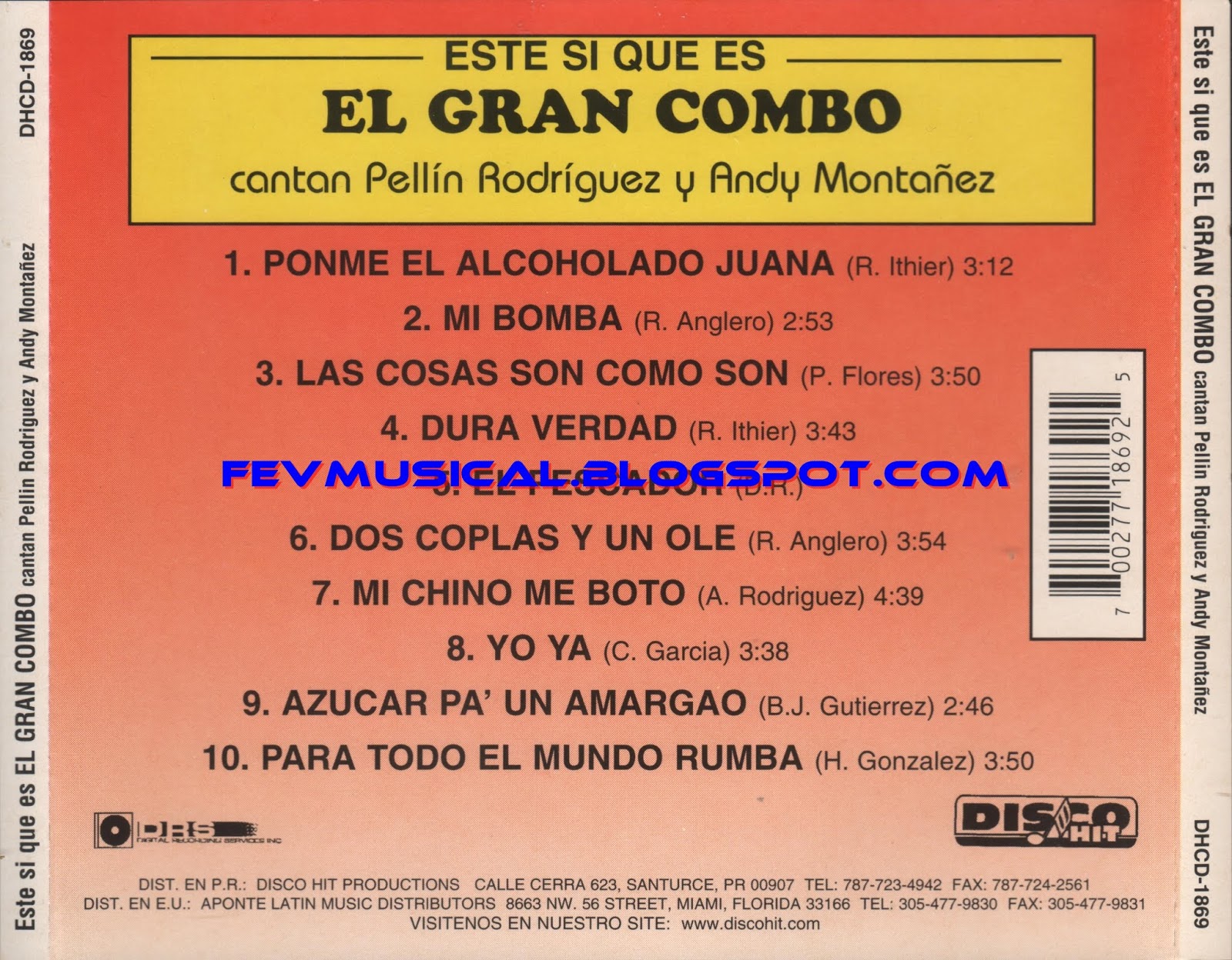 FEV MUSICAL: 1970's - El Gran Combo - Este Si Que Es El Gran Combo ...