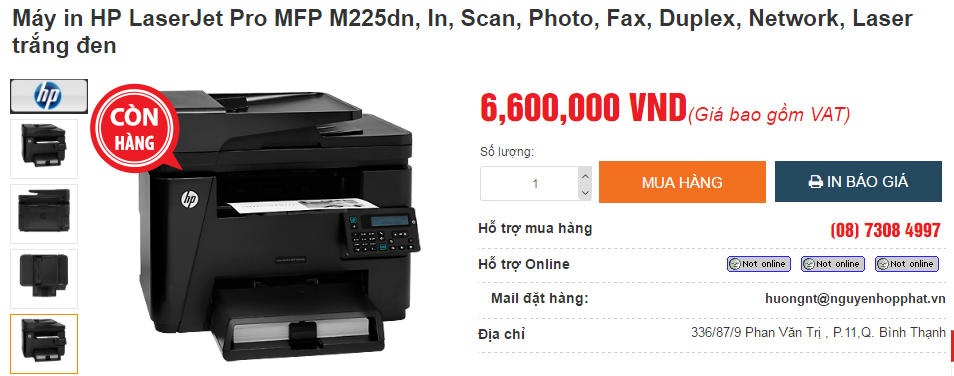 Nguyễn Hơp Phát chuyên cung cấp máy in Canon, Mực in Canon, Máy in Hp ...