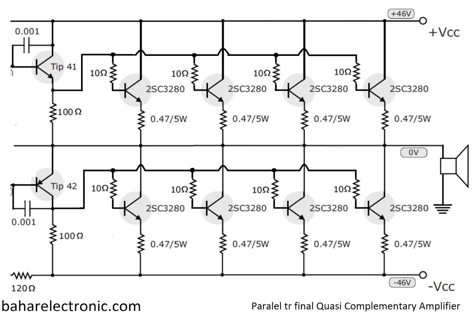 Mengenal Sistem Quasi Complementary Amplifier