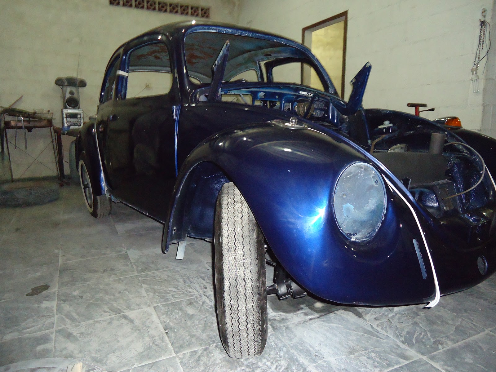 FUSCA AZUL 77 LINDO: SEGUNDA ETAPA DA REFORMA