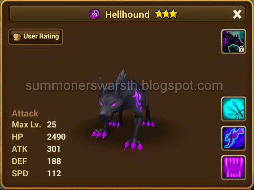 Hellhound (Dark) | Summoners War
