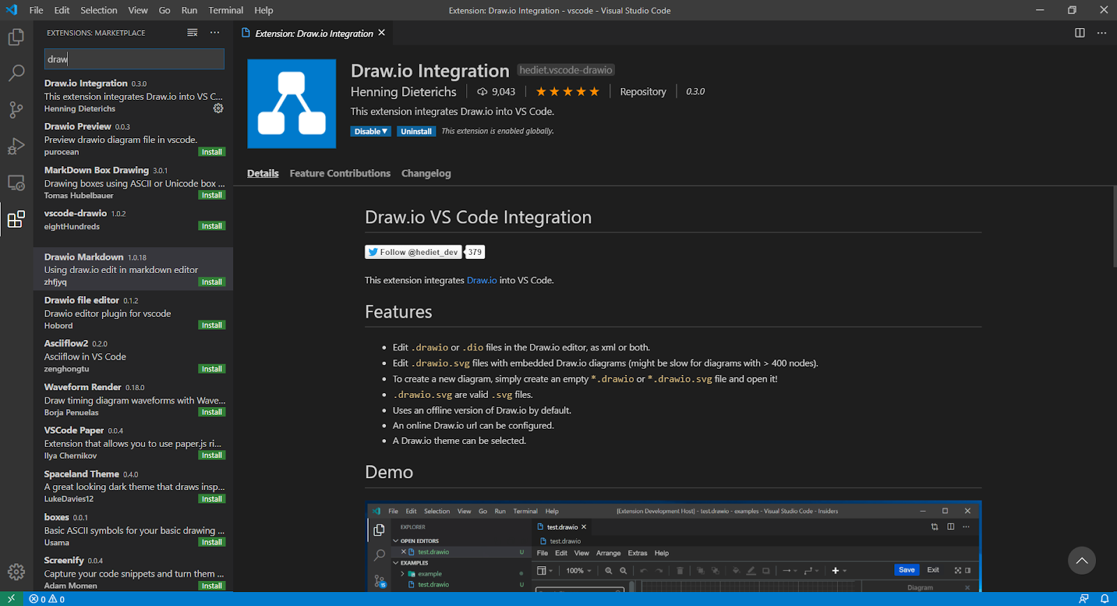 Shts!: VSCodeでDraw.ioが使えるExtensionが出たので試してみた