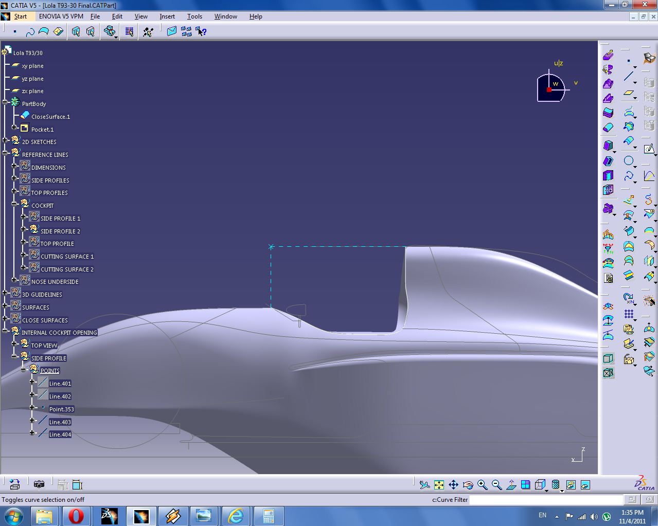 Scratchbuilding a 1/20 scale F1 replica: F1 car design in Catia V5 xviii