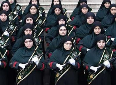 jilbab maya: iranian female army wearing hijab