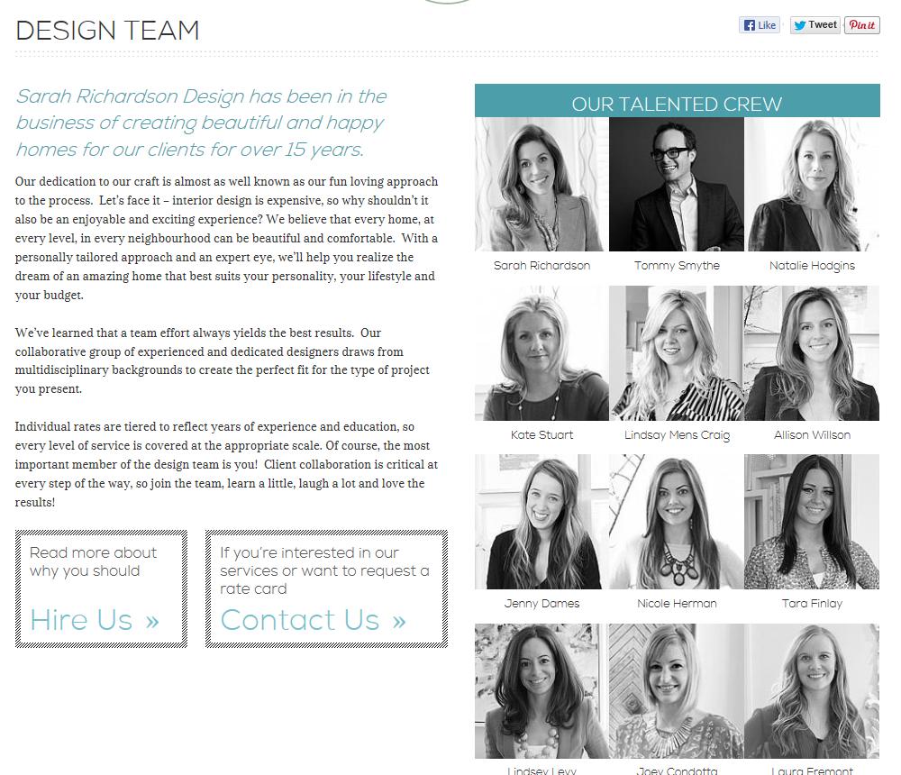 Inside Inspiration: Sarah Richardson Design: New website