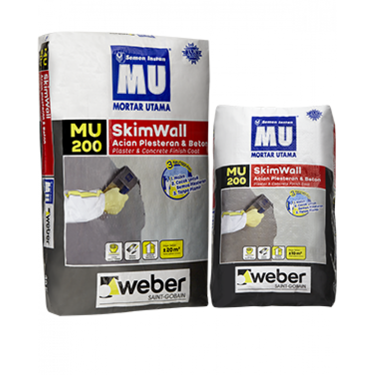 DUNIA BAHAN BANGUNAN BANDUNG: MORTAR UTAMA MU-200 SKIM WALL