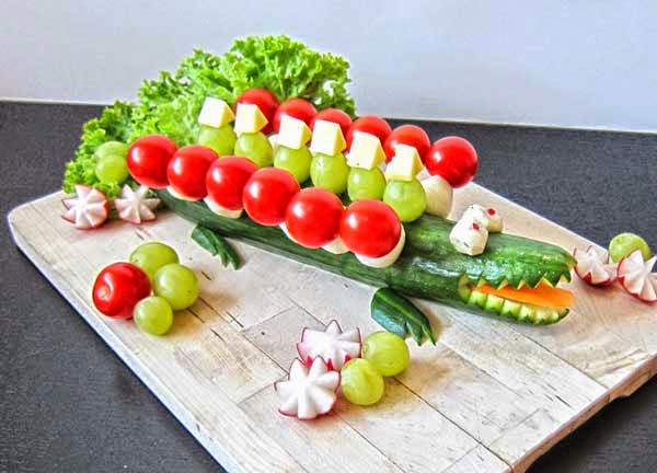 Aprender jugando.: Comida decorada para las fiestas.