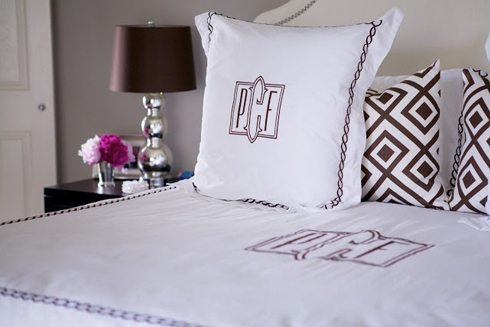 DESIGN: MONOGRAM BEDDING - Made By Girl