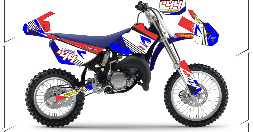 STIKER MOTOR YZ 85 SHIFT BLUE - Custom Stiker