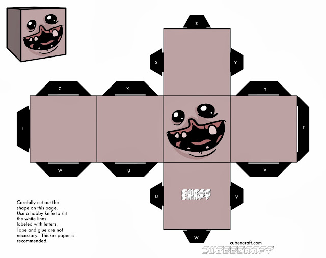 Urban Brain Papercraft: The binding of Isaac papercraft