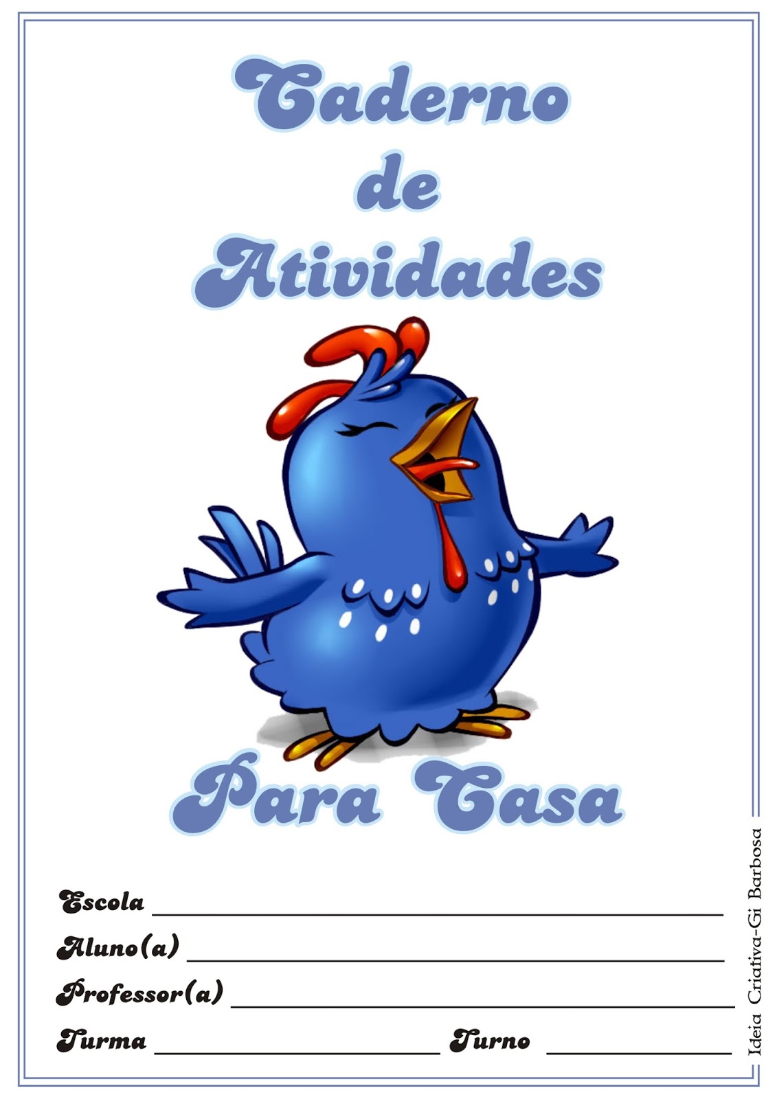 Capa Caderno Educação Infantil - FDPLEARN