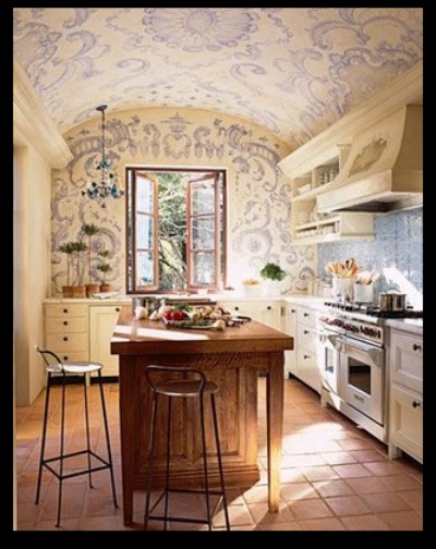 Living Lollie: A romantic kitchen (No, that's not an oxymoron!)
