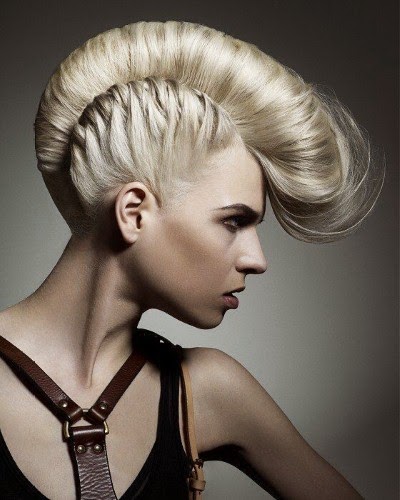 Pompadour Hairstyle With Braids
