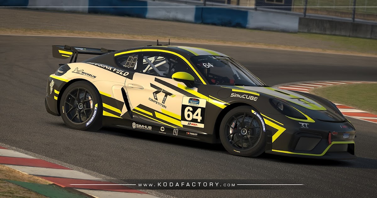 Koda Factory: RaceTech Competition Porsche 718 Cayman GT4 | iRacing