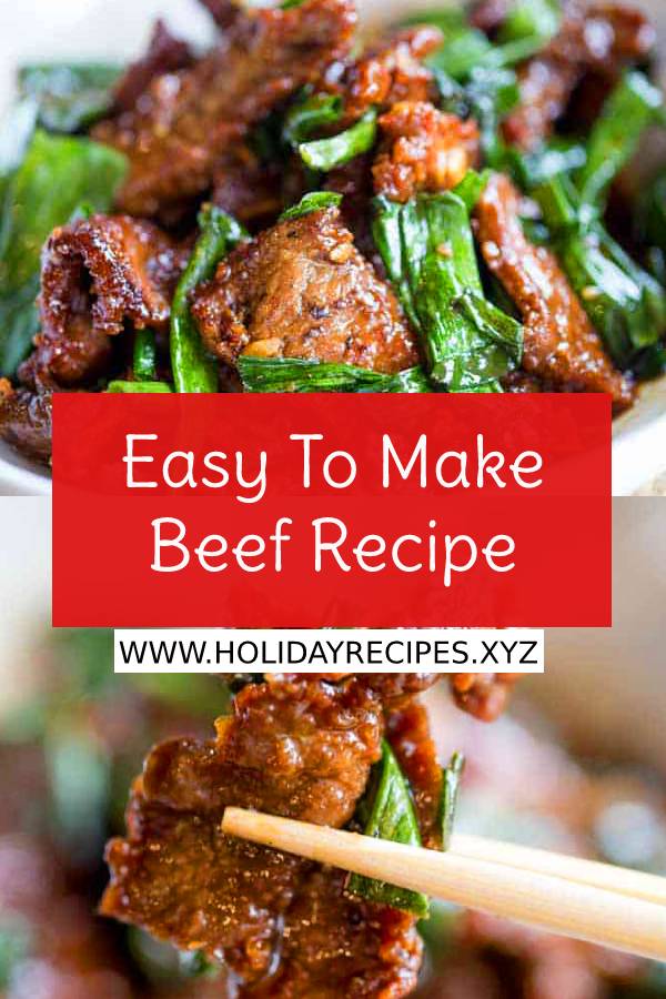 Easy To Make Beef Recipe