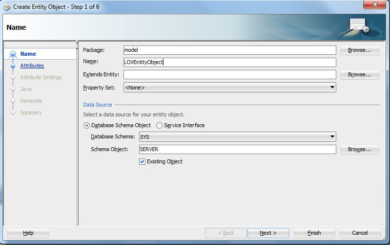 Learning SOA: Create an LOV in ADF