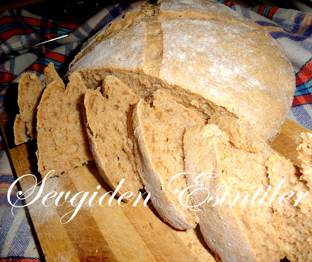 Sevgiden Esintiler: Tam Buğday Unlu Ev Ekmeği (Makinasız)