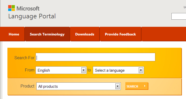 Microsoft Language Portal