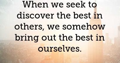 A Principal's Reflections: Bringing Out the Best in Others