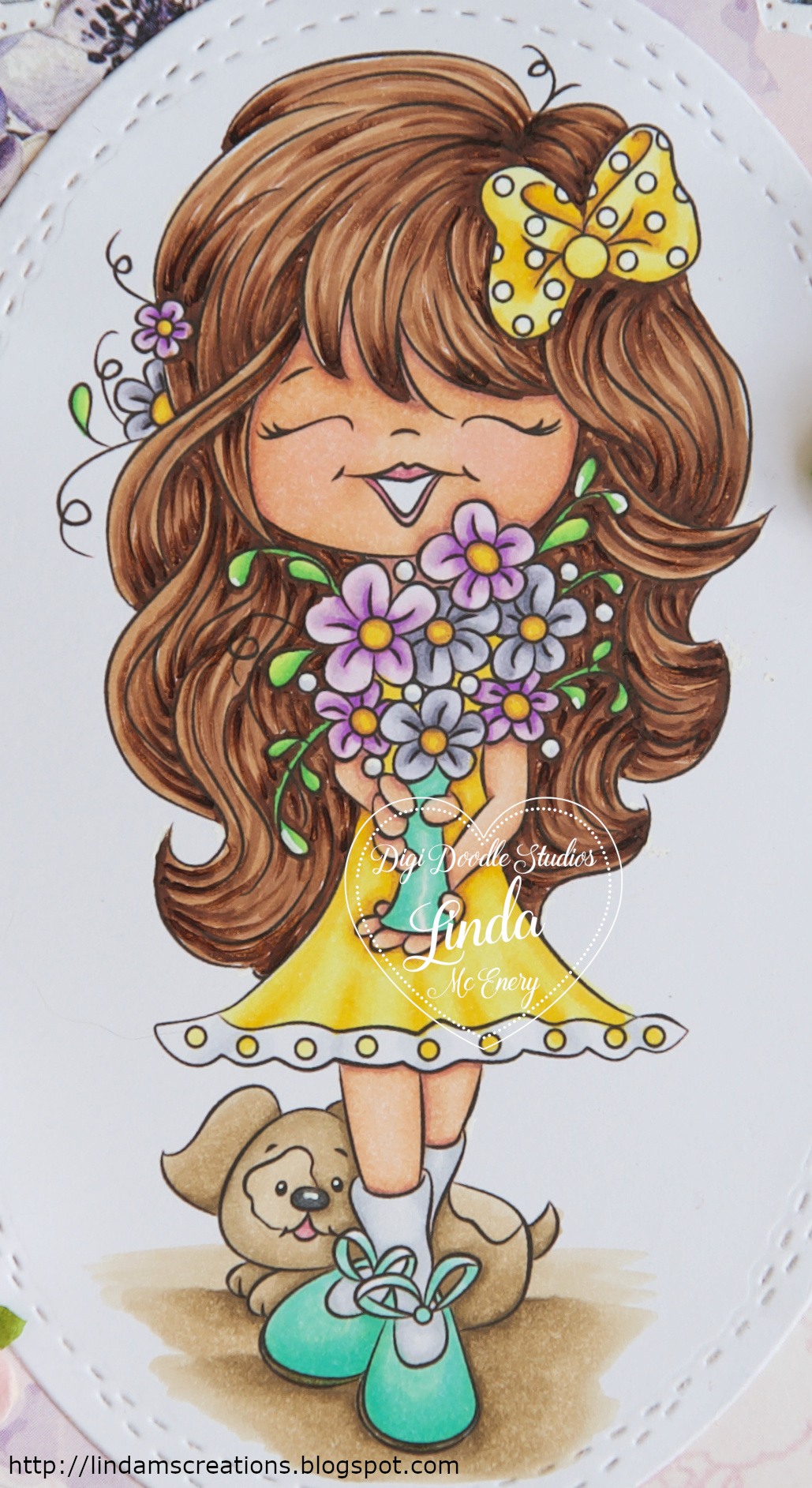 Linda's Creations: DIGI DOODLE STUDIOS KEIRA AND HER PUPPY