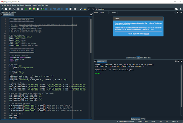 PYTHON SCRIPT FOR HIMAWARI-8
