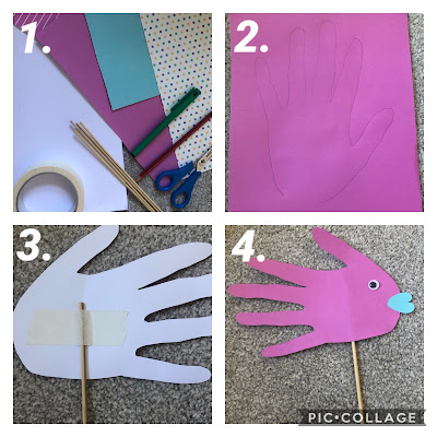 theplayathomeclub : Fish hand puppets