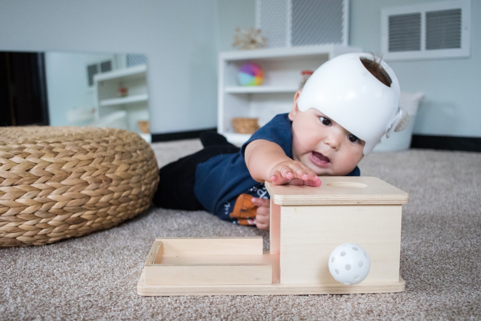 Object Permanence Box -- Montessori Baby Week 36